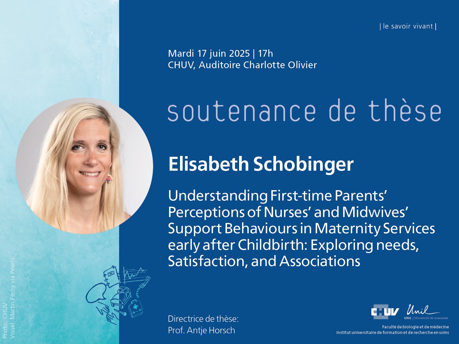 Soutenance de thèse - Sciences infirmières - Mme Elisabeth Schobinger