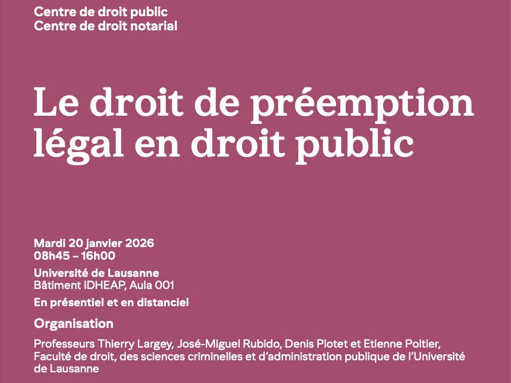 Le droit de préemption légal en droit public